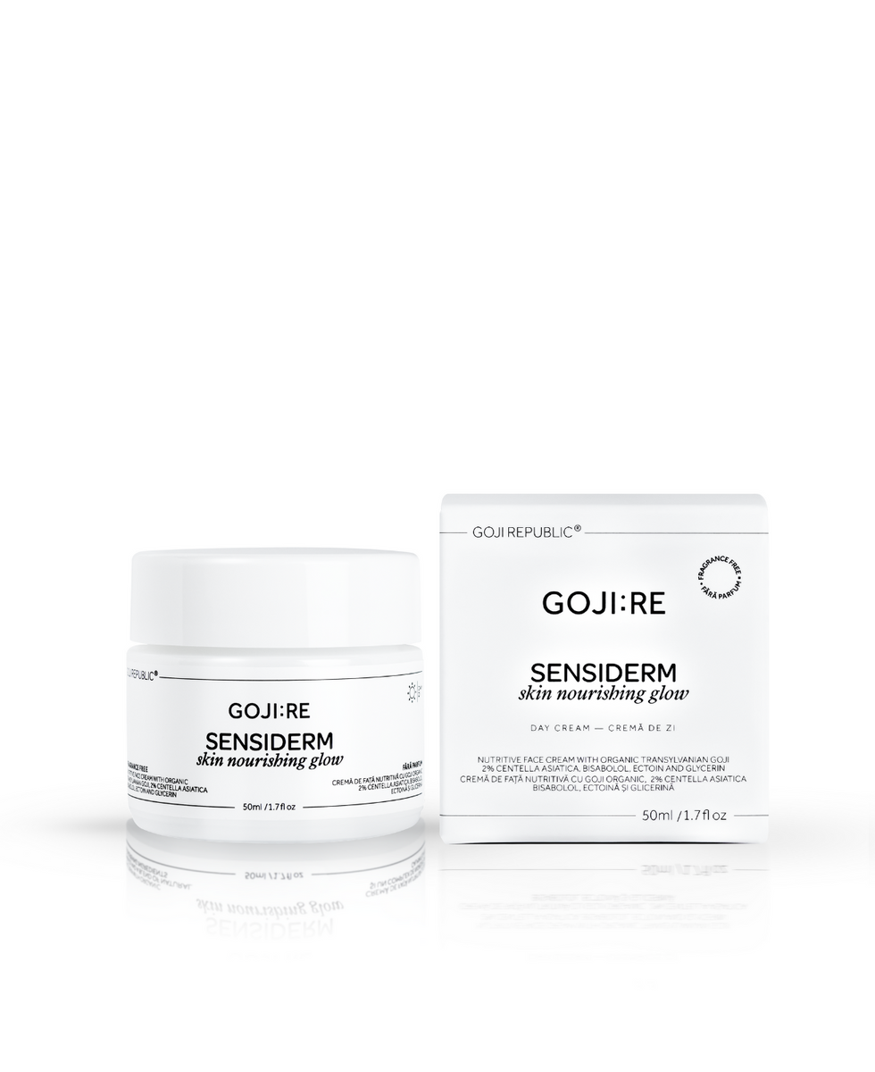Cremă de zi nutritivă cu goji, 2% centella asiatica, bisabolol, ectoin ...